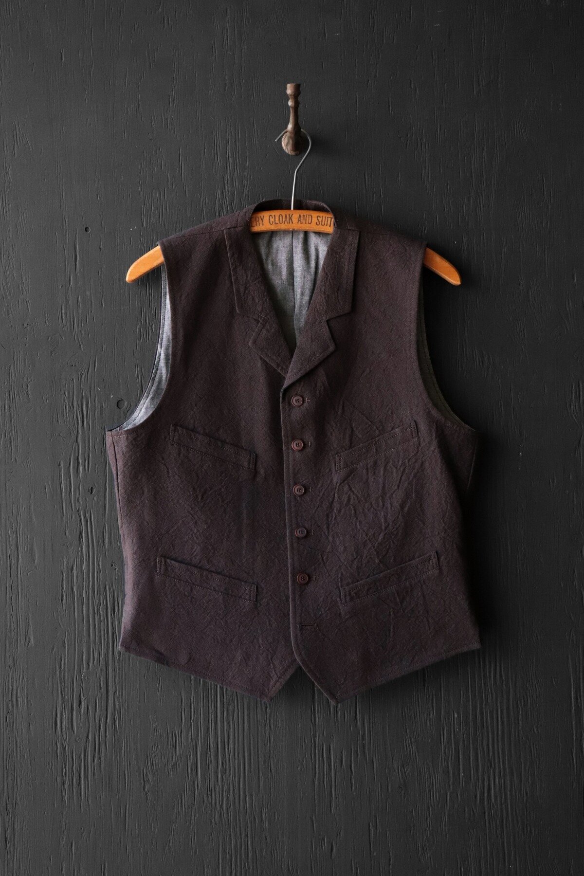 Ancient Cloth Wyoming Vest / Dead Leaf Brown - BSSV-26201 | Collection ...