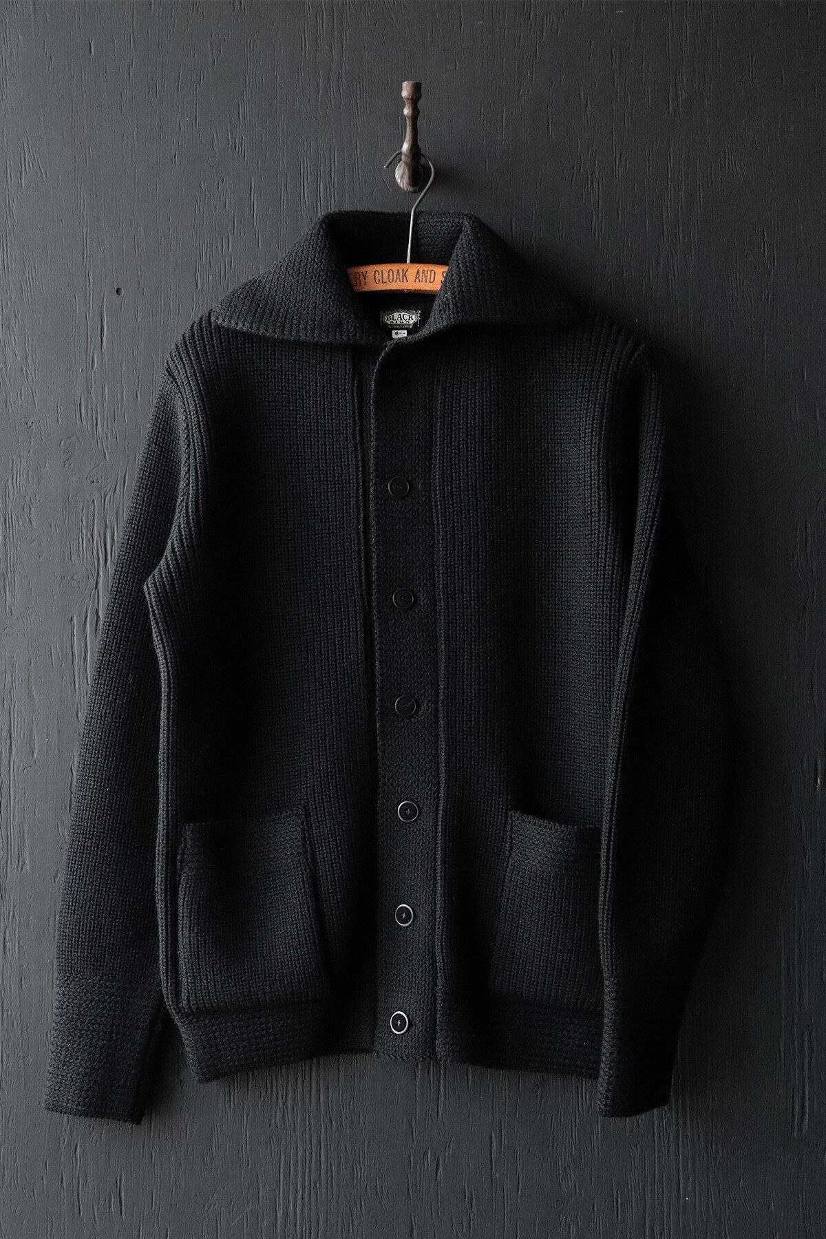 1920s Byron Collar Sweater coat / Mat Black - BSFW-23801 | Collection ...