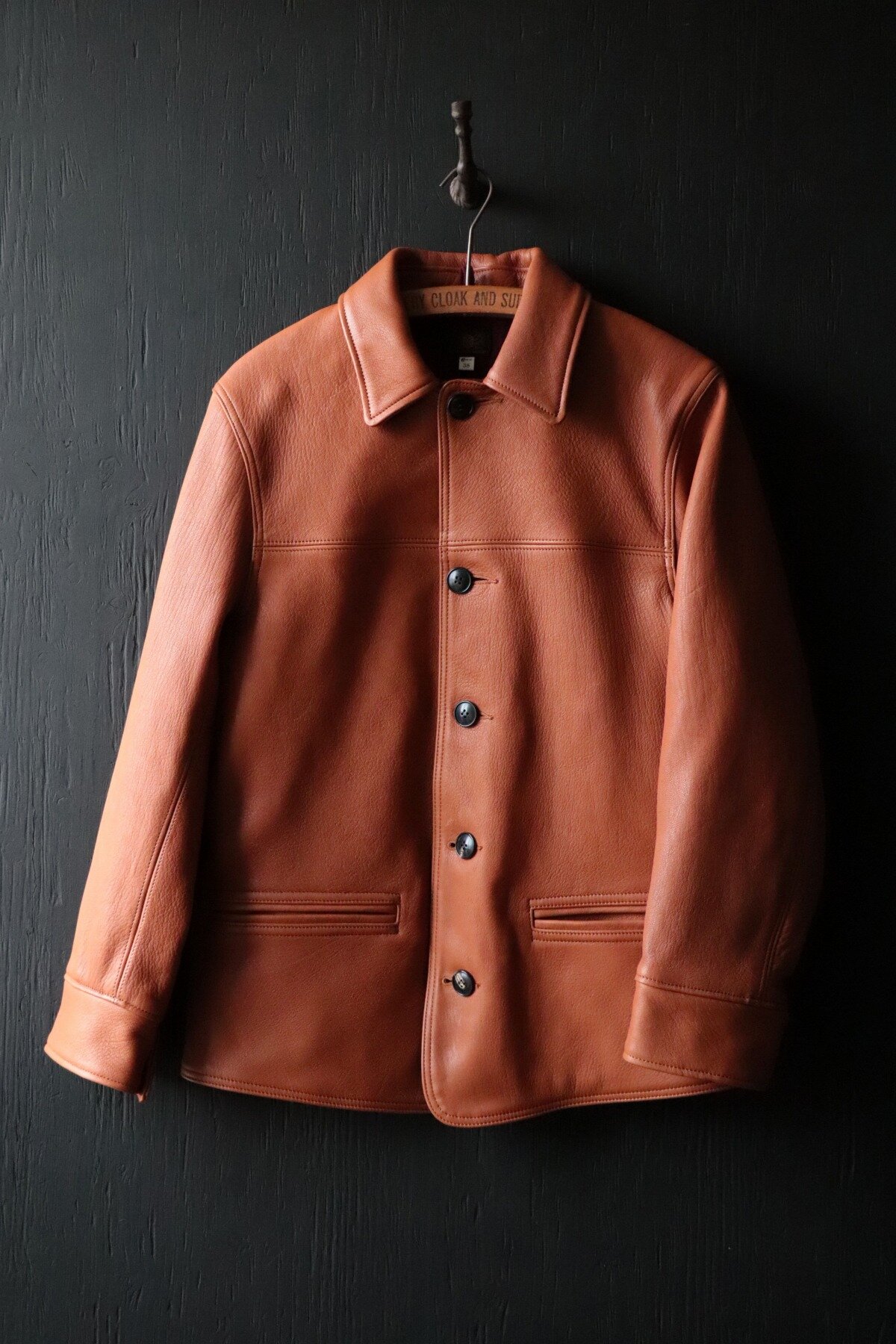 Deerskin 1930s Duce Coat / Cognac - BSFJ-24410 | Collection - BLACK SIGN